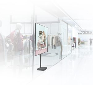 Buy Bolt-Down Pole Mounted Digital Signage Stand With Retractable Base ...
